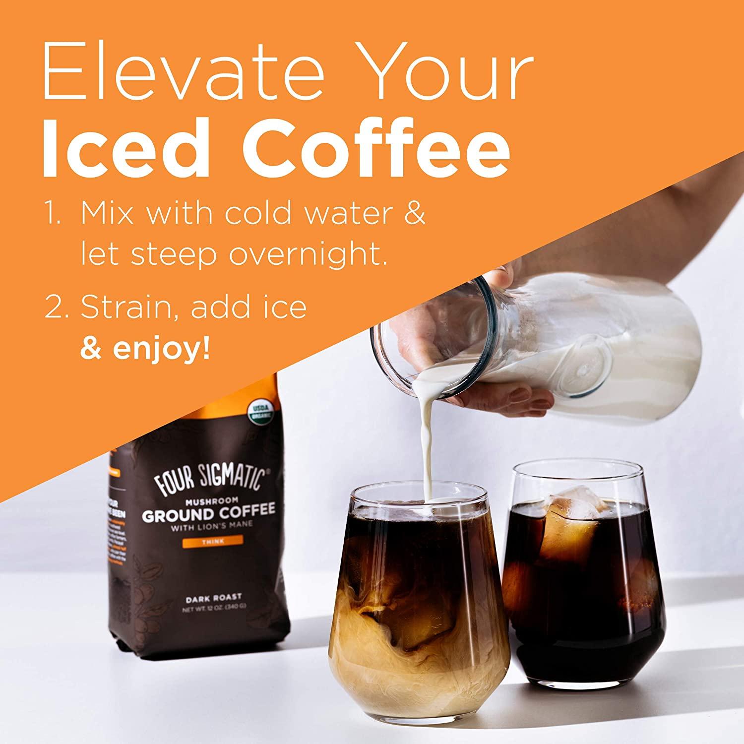 Four Sigmatic Mushroom Coffee - Organic, Fair Trade with Lion's Mane ...