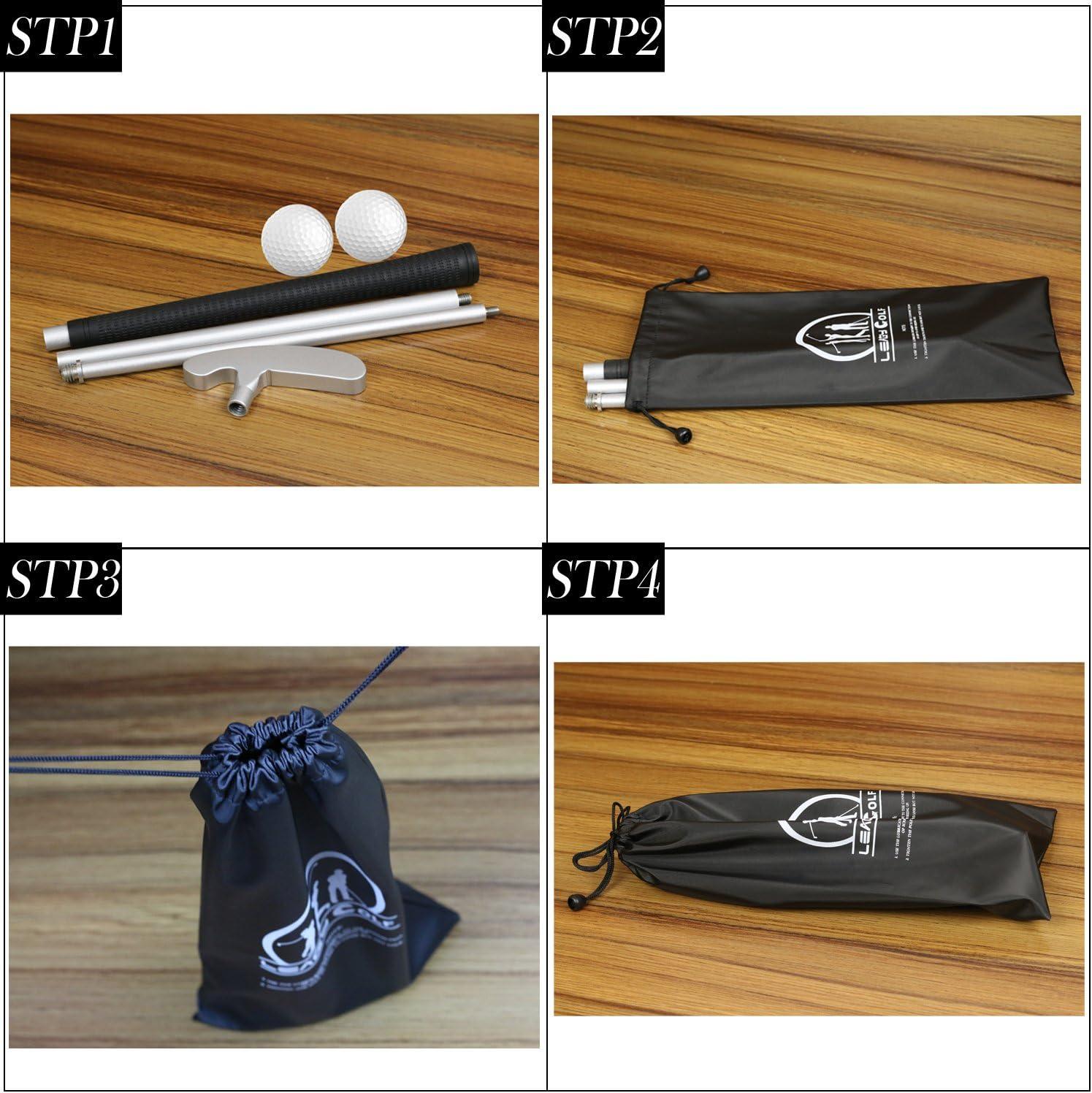 LEAGY Portable Golf Putter - Right and Two-Way Left Hand Options with 2 ...
