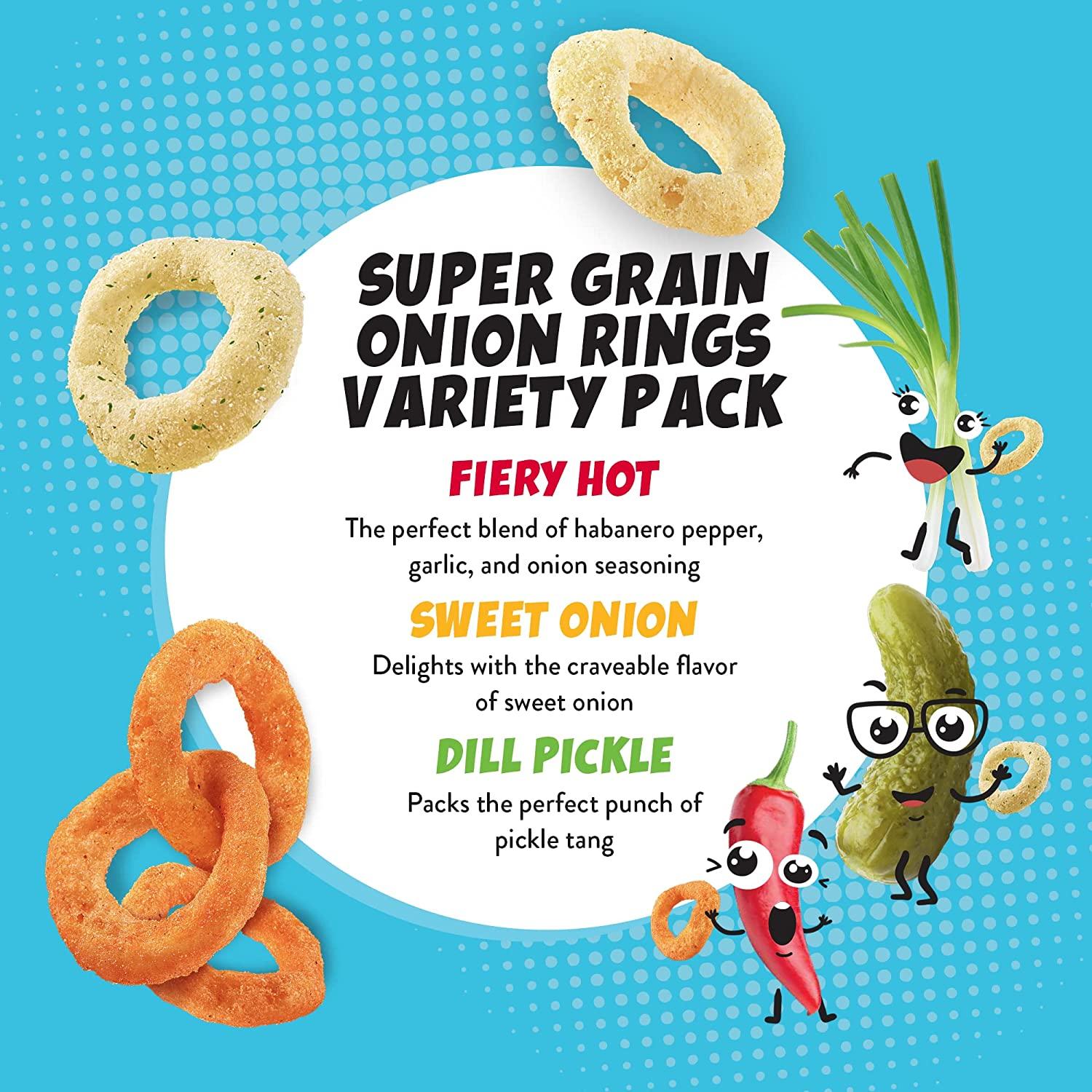 Ka-Pop! Popped Rings Variety Pack 12 Pack - 4 Sweet Onion 4 Dill Pickle ...