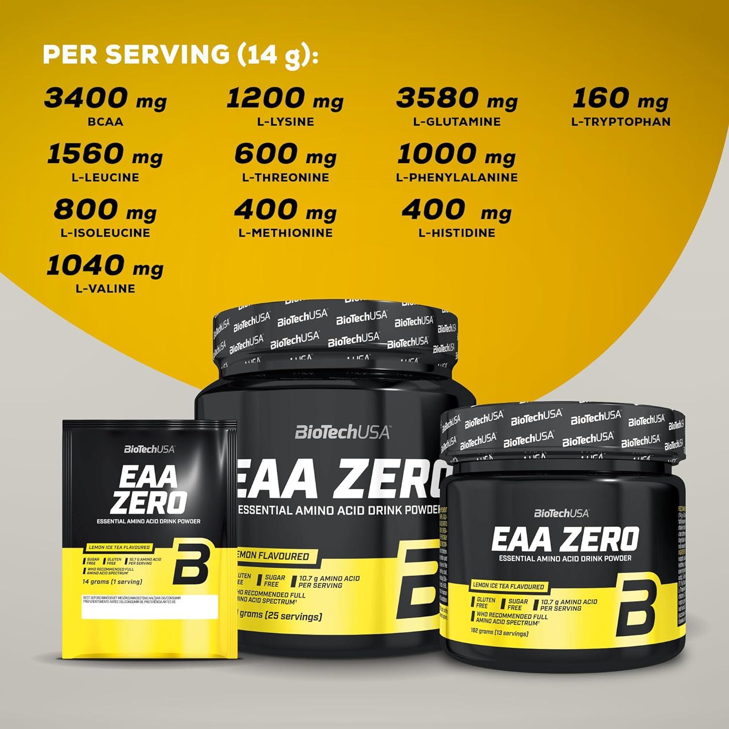 BioTechUSA EAA Zero - Essential Amino Acid Power | 7160mg EAA/serving | WHO Recommended Ratio ...