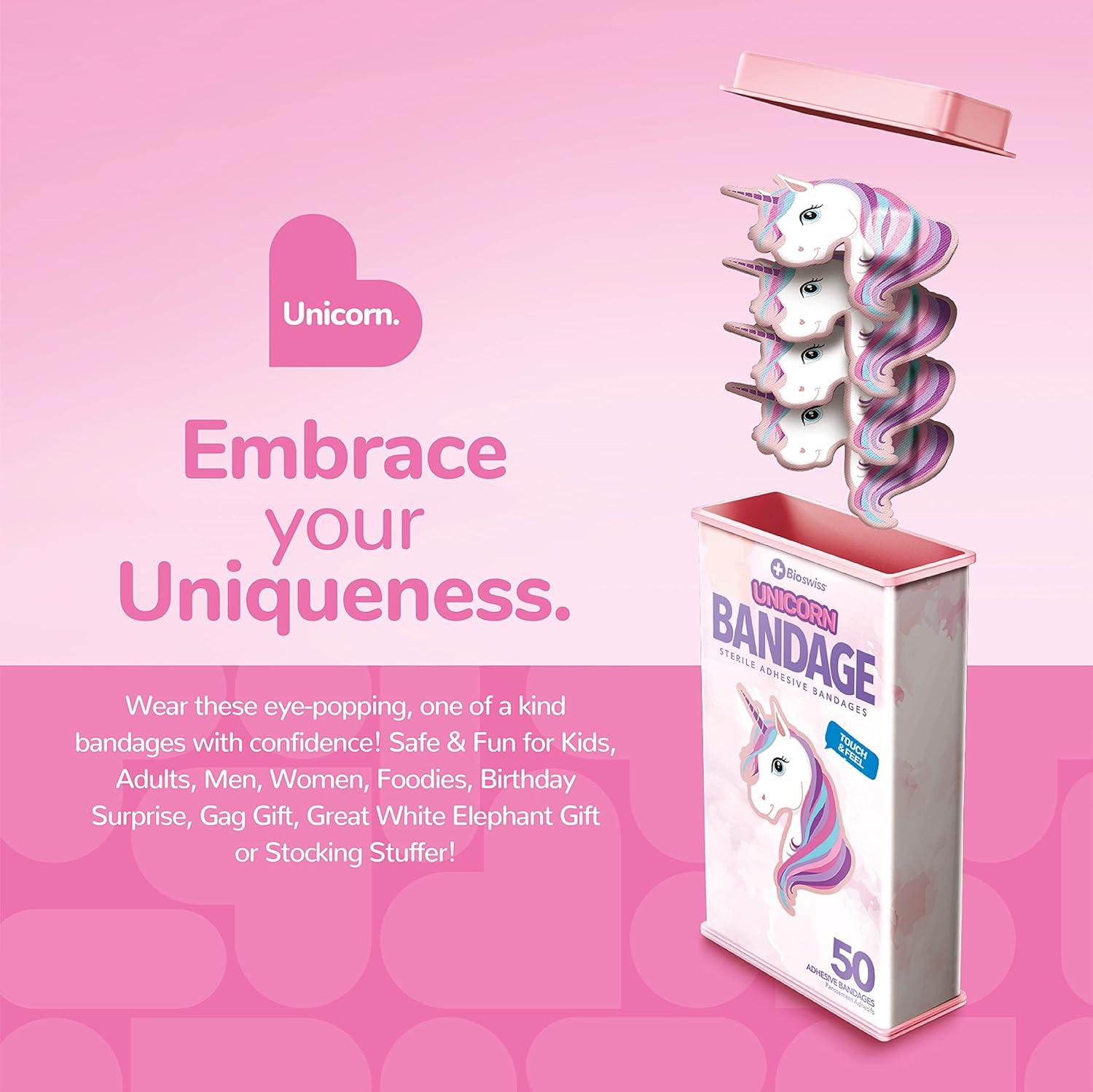 BioSwiss Unicorn Self Adhesive Bandages - Latex Free, Sterile Wound ...