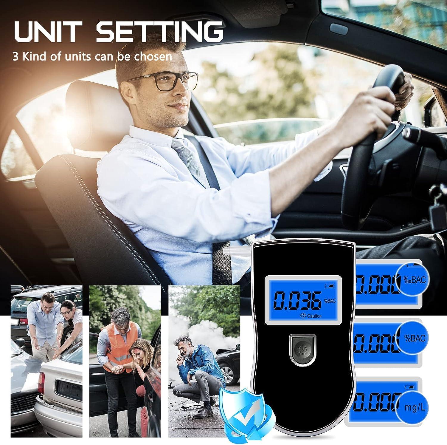 Professional Grade Alcohol Breathalyzer - Portable Blood Alcohol Tester ...