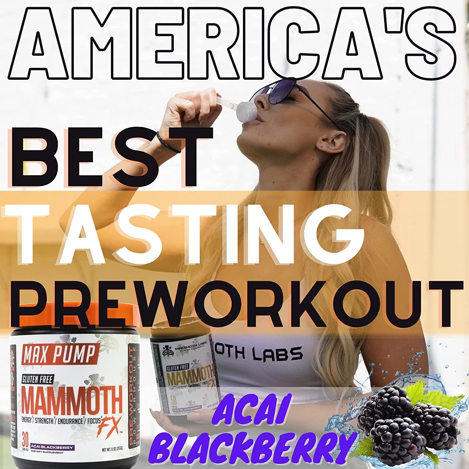 Mammoth Labs Pump Pre Workout - 30 Servings | Explosive Energy & Focus ...