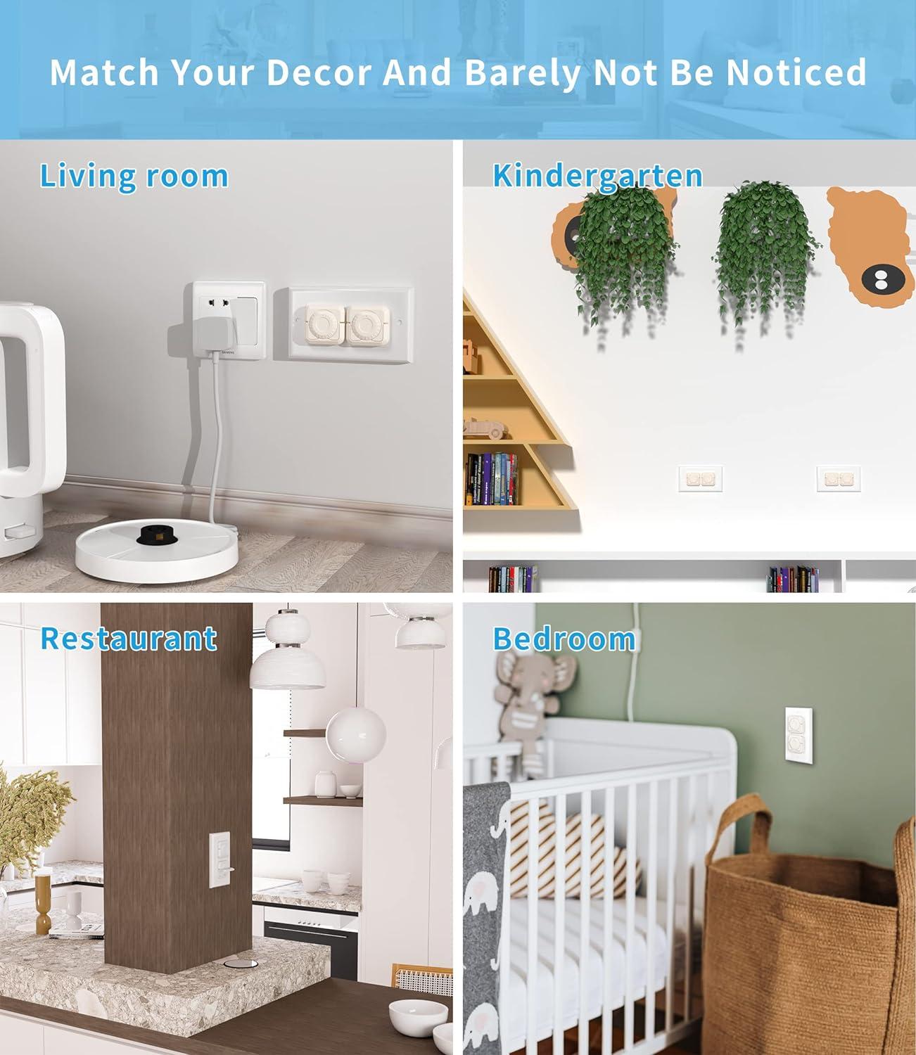 45-Pack Outlet Covers Baby Proofing Socket Protectors with Improved ...