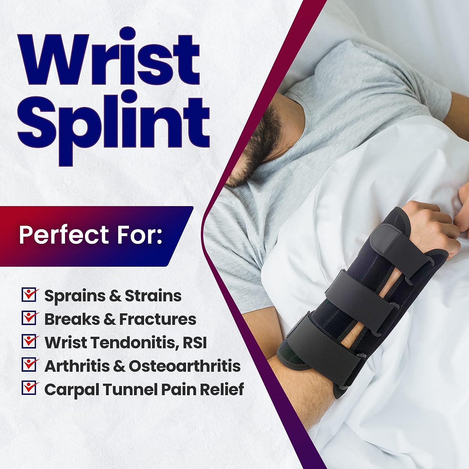 Carpal Tunnel Brace Wrist Splint - Longer Support for Forearm & Wrist ...