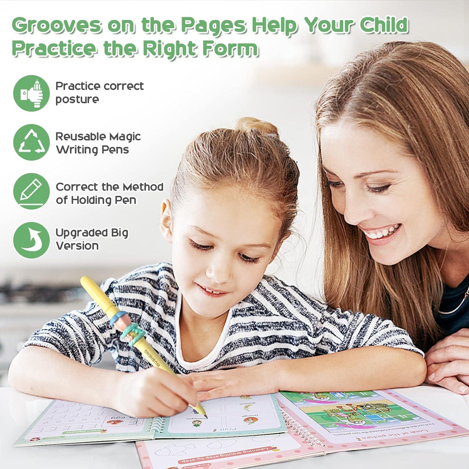 Magic Ink Copy Books for Kids | Reusable Handwriting Workbooks (A5 ...