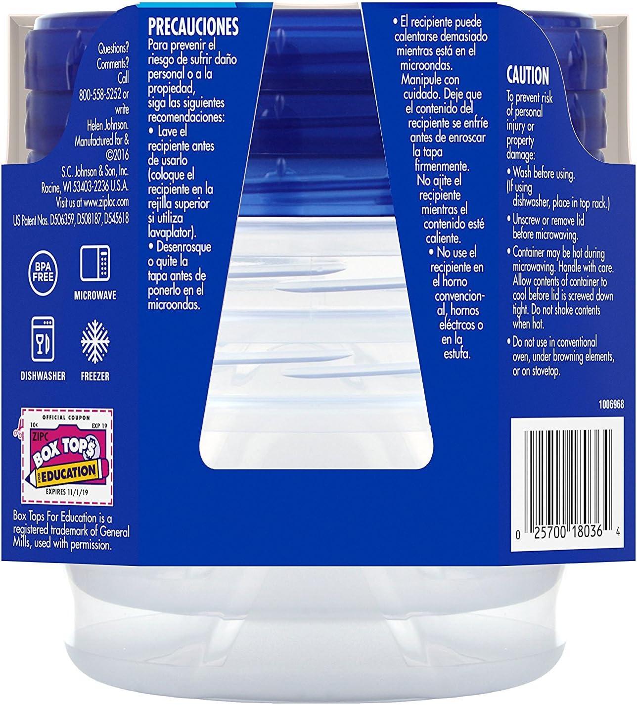 Ziploc Twist 'N Loc Containers - 3 Containers & 3 Lids - 3 Count | Buy ...