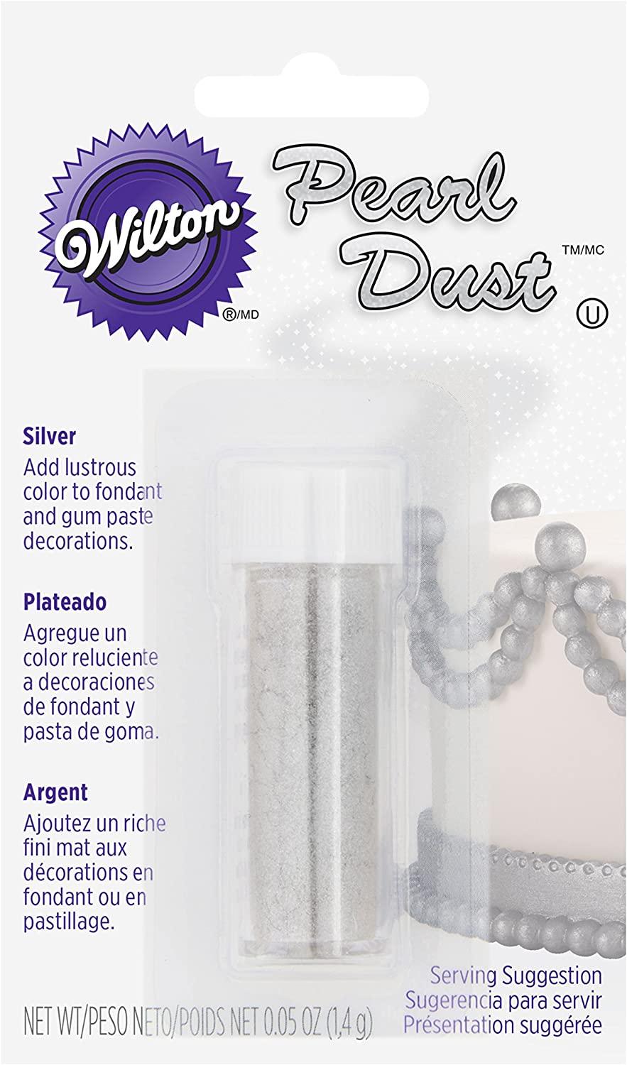Shimmer with Wilton Silver Pearl Dust - Edible Luster Powder for Cake ... Shimmer with Wilton Silver Pearl Dust - Edible Luster Powder for Cake ...