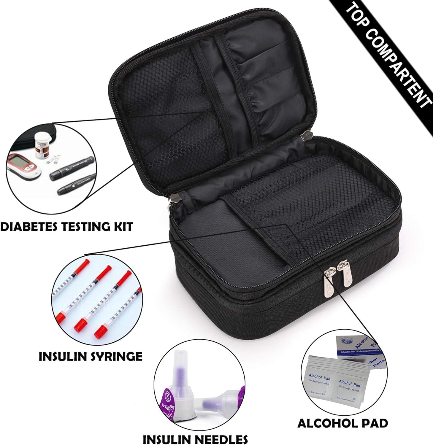 Apollo Walker Insulin Cooler Travel Case - Diabetic Organizer for ...