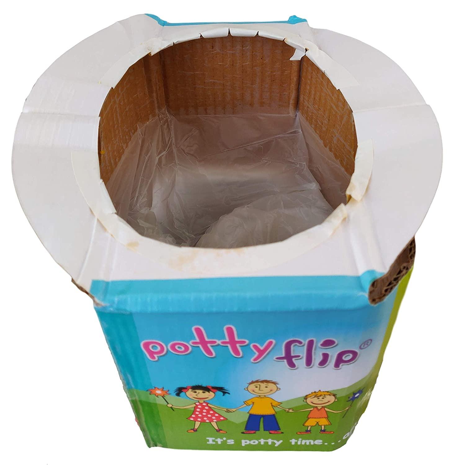 Potty Flip Disposable Potty - 6 Pack | Portable Training Seat for ...