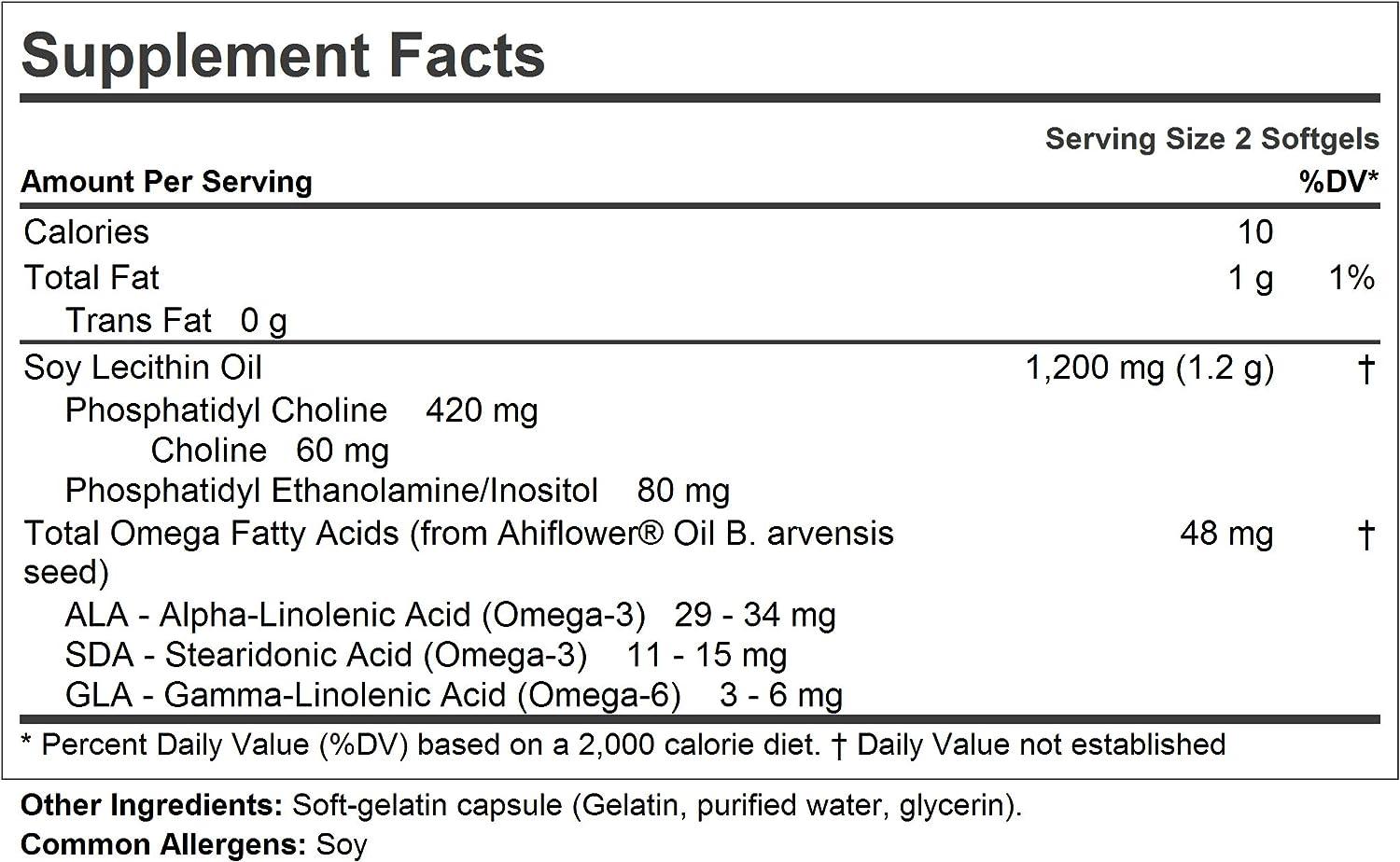 Andrew Lessman PC Liver & Brain Benefits 180 Softgels - Phosphatidyl ...