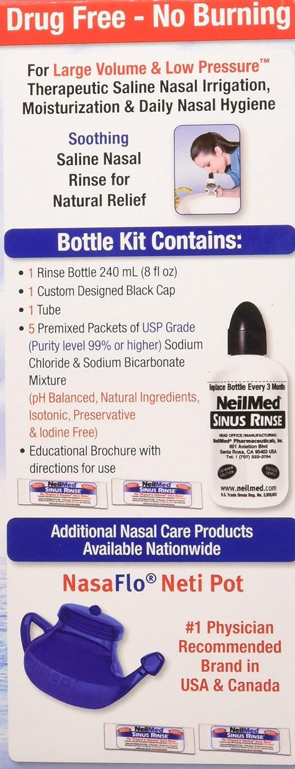 Sinus Rinse Adult Bottle Kit 8 Oz