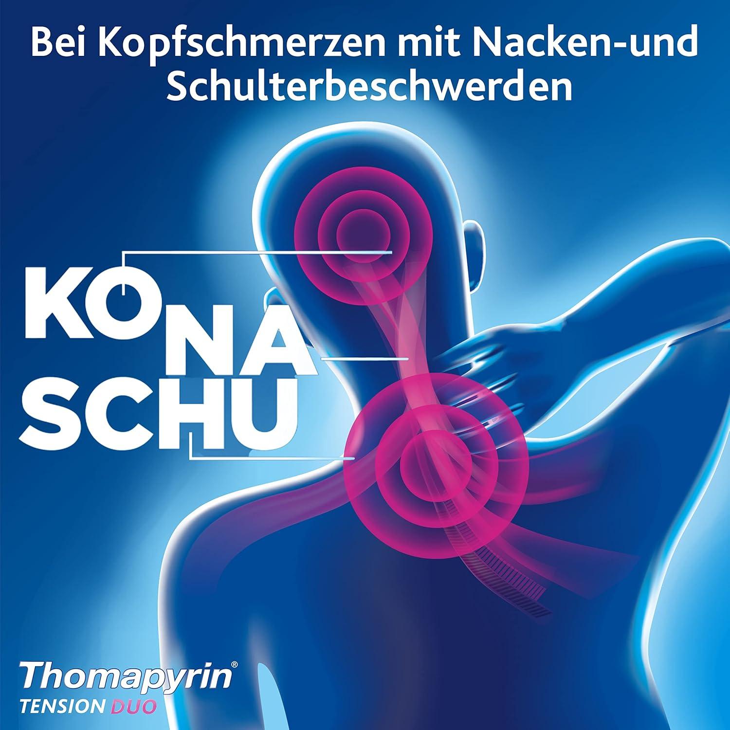 Thomapyrin TENSION DUO - Fast Relief for Severe Headaches | 2 x 18 Film ...