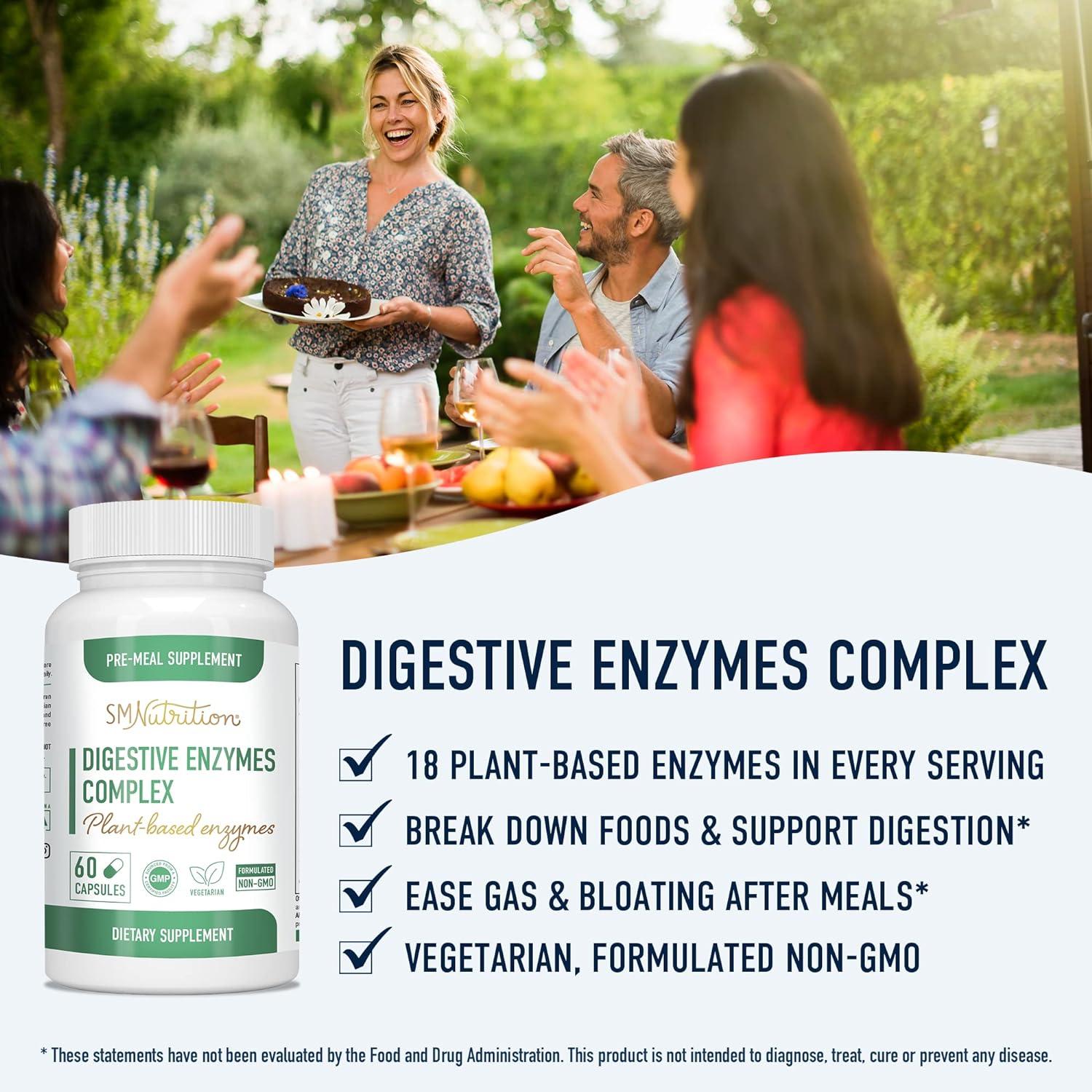 Digestive Enzymes Supplement for Gas & Bloating Relief | Supports ...