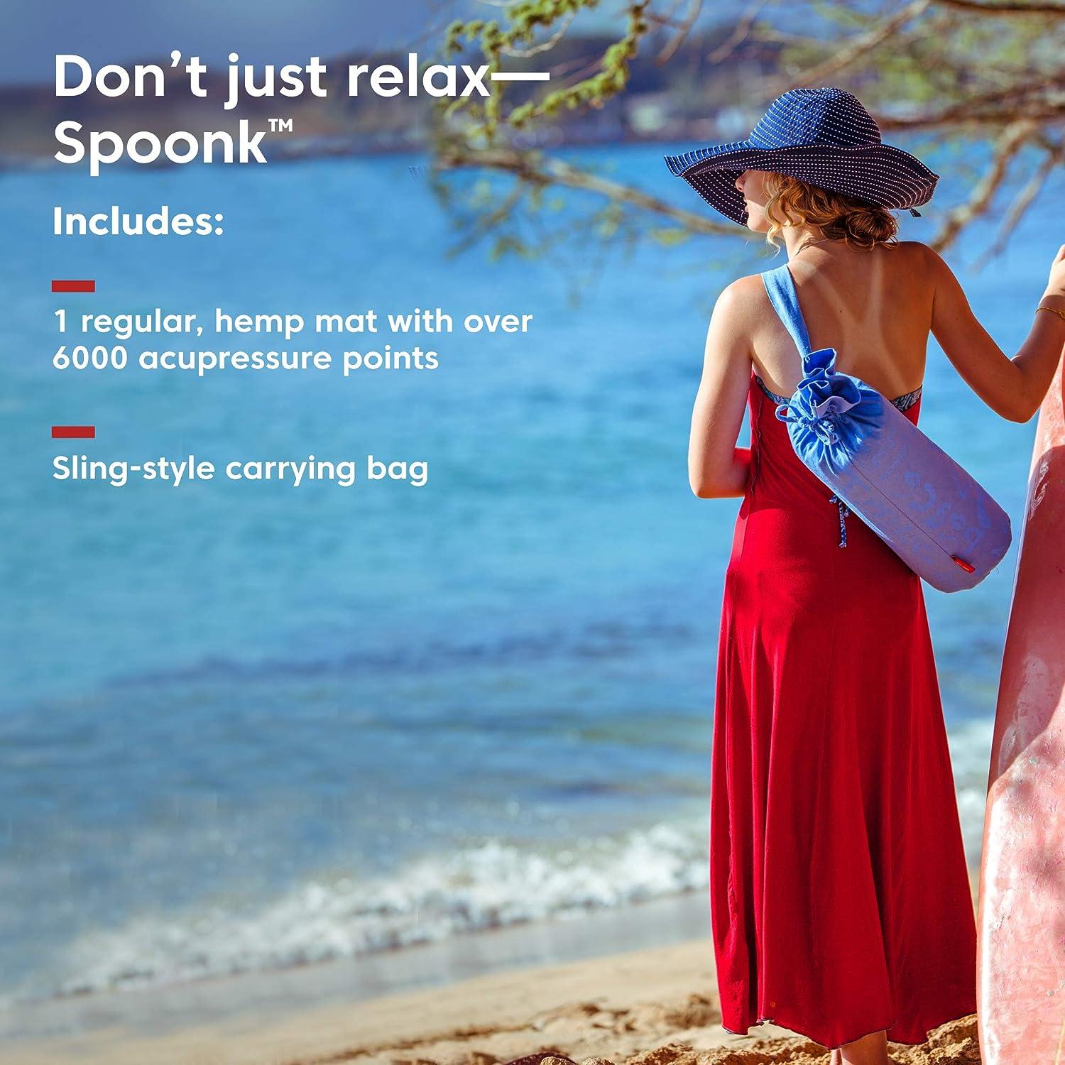 Spoonk Organic Hemp Acupressure Mat with EcoFoam - USA Made Sage | Eco ...