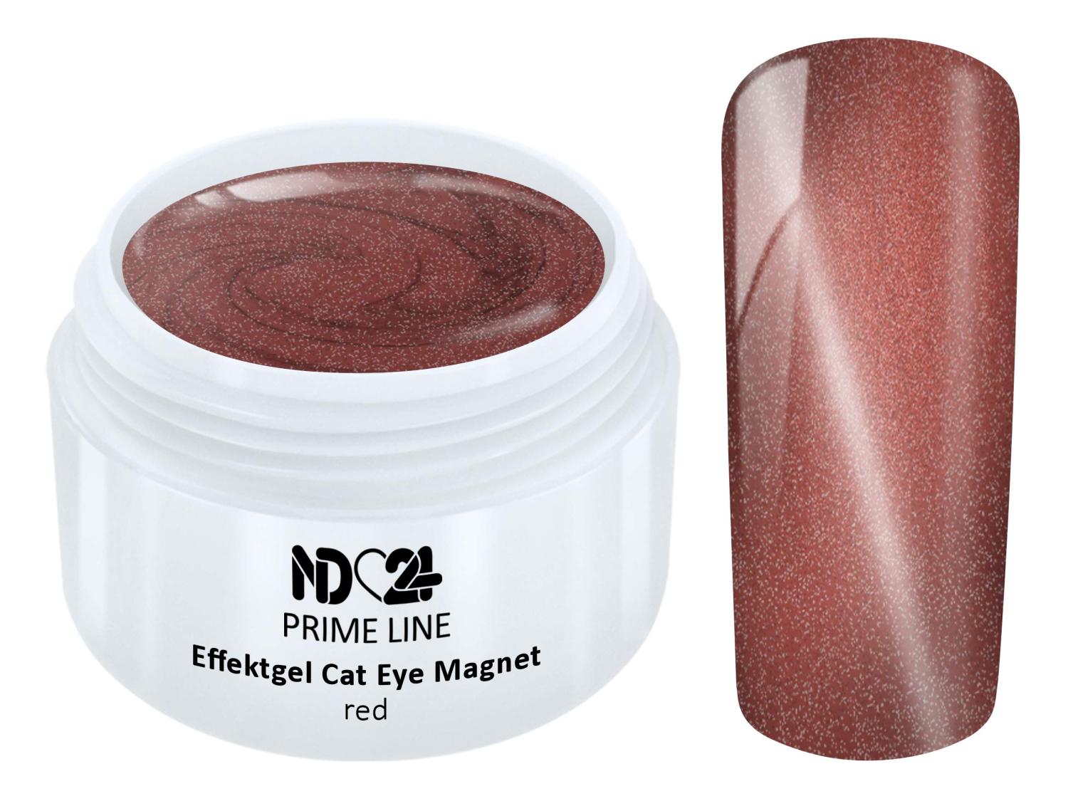 Prime Line UV LED Cat Eye Gel - Red Glitter Effect - 5ml - Made in ...