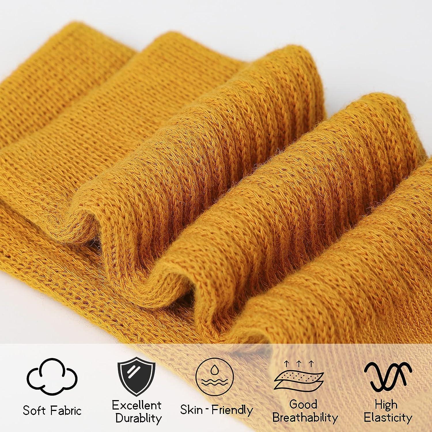 JOCMIC Girls Slouch Socks - Kids Knee High Crew Socks, Multicolor ...