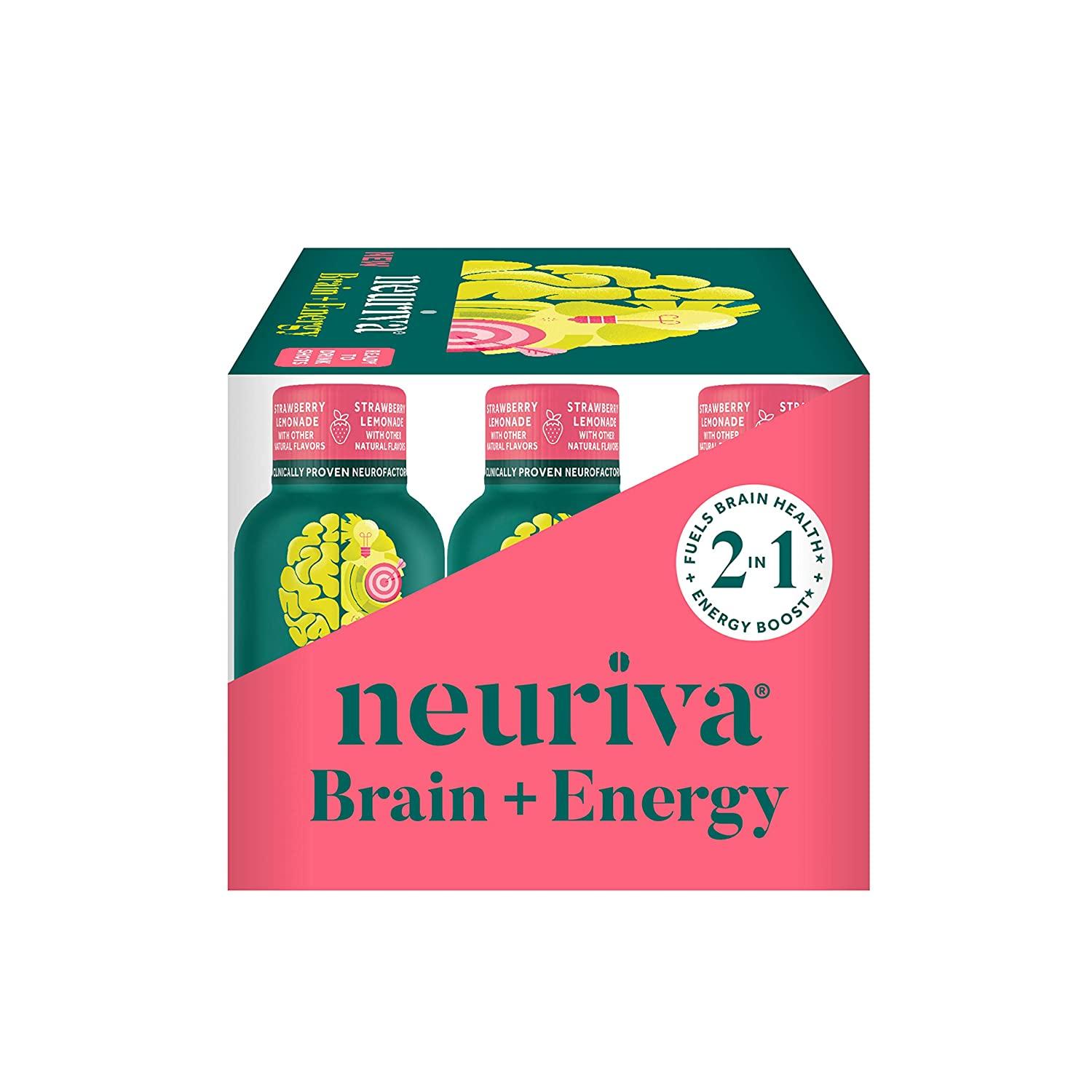 Neuriva Brain + Energy Shots - Nootropic Supplement for Focus & Energy ...