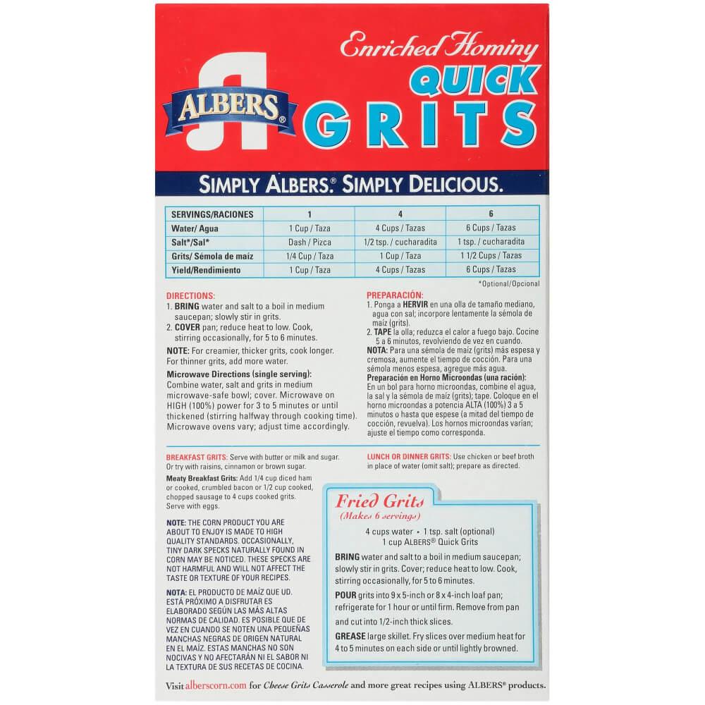 ALBERS GRITS QCK - 20 Oz. | Buy Now with Express International Delivery ...