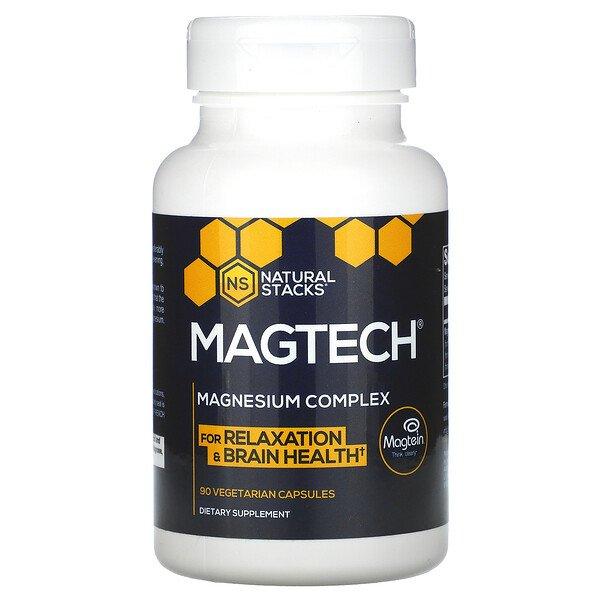 Natural Stacks MagTech Magnesium Complex - 90 Vegetarian Capsules for ...