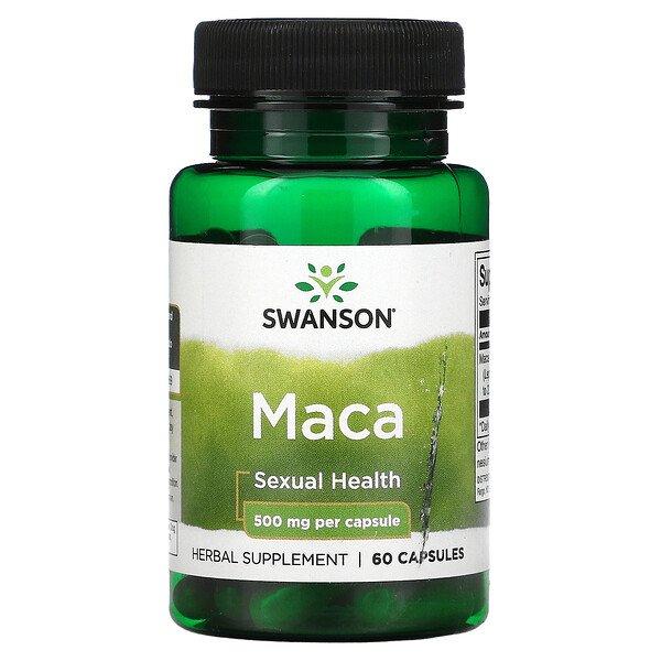 Swanson Maca 500 mg - 60 Capsules | Boost Energy & Wellness | Buy Now ...