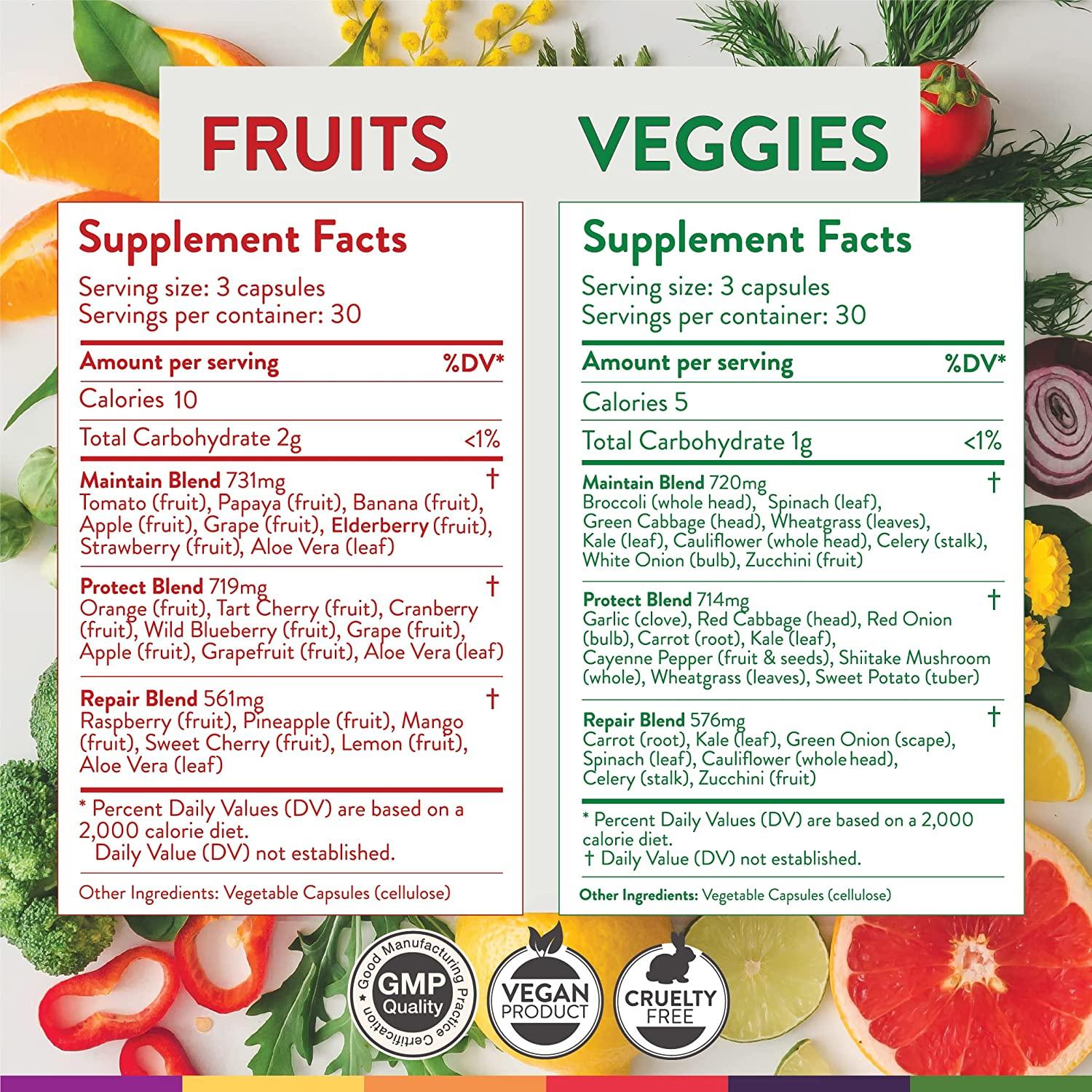 Simply Nature's Promise - Fruit and Vegetable Supplements - 90 Veggie ...