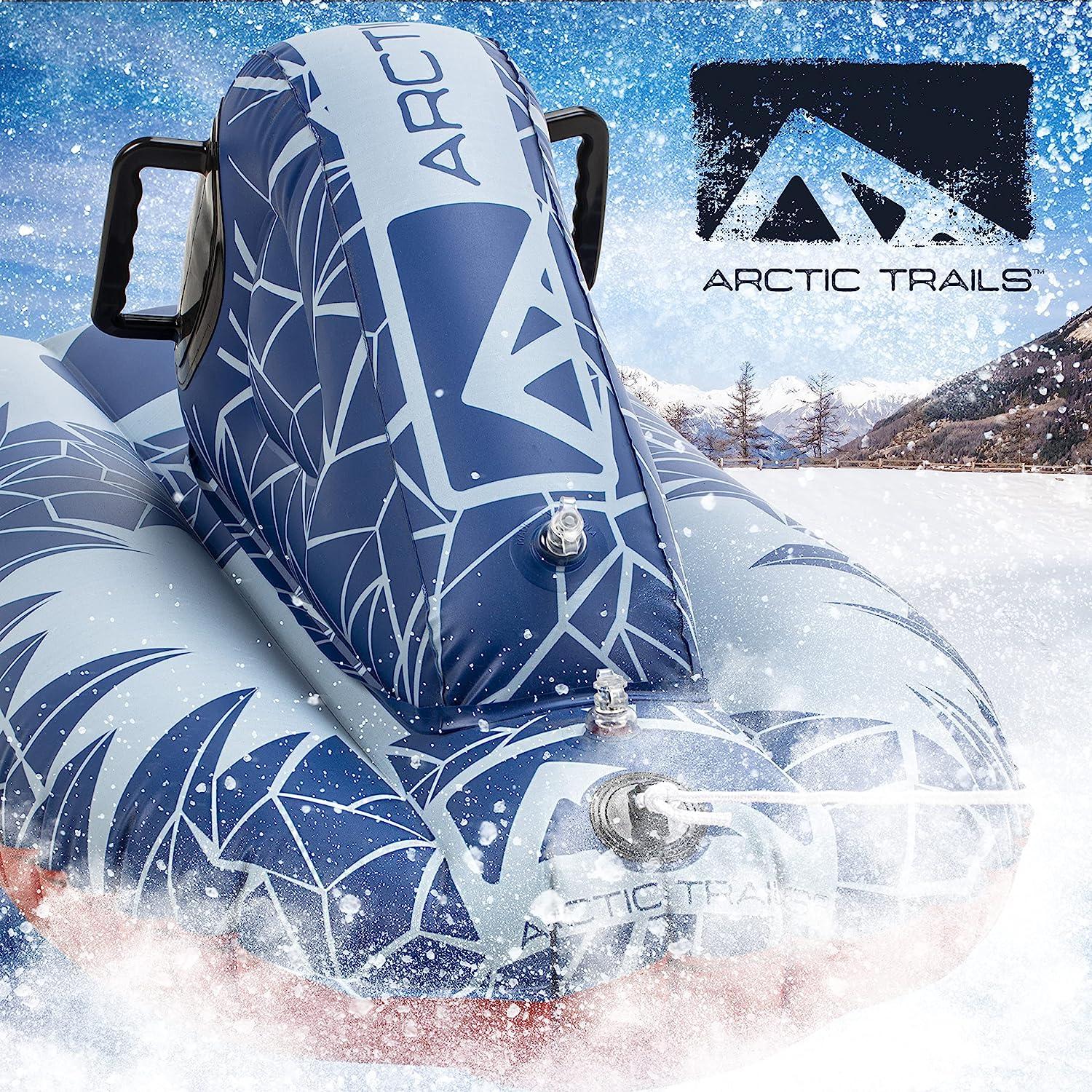 Franklin Sports Arctic Trails Snow Tube Sleds - Inflatable 1 + 2 Person Inner Tubes for Sledding ...
