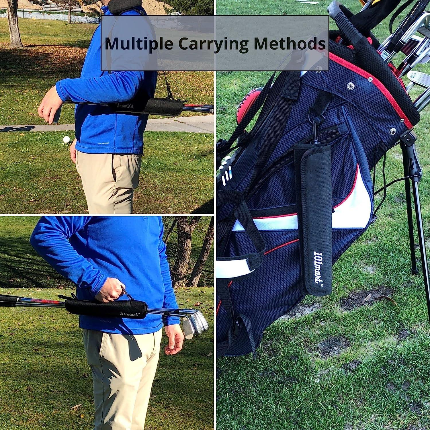 Mini Golf Club Carry Bag w/ Detachable Ball Pouch | Lightweight Carrier ...