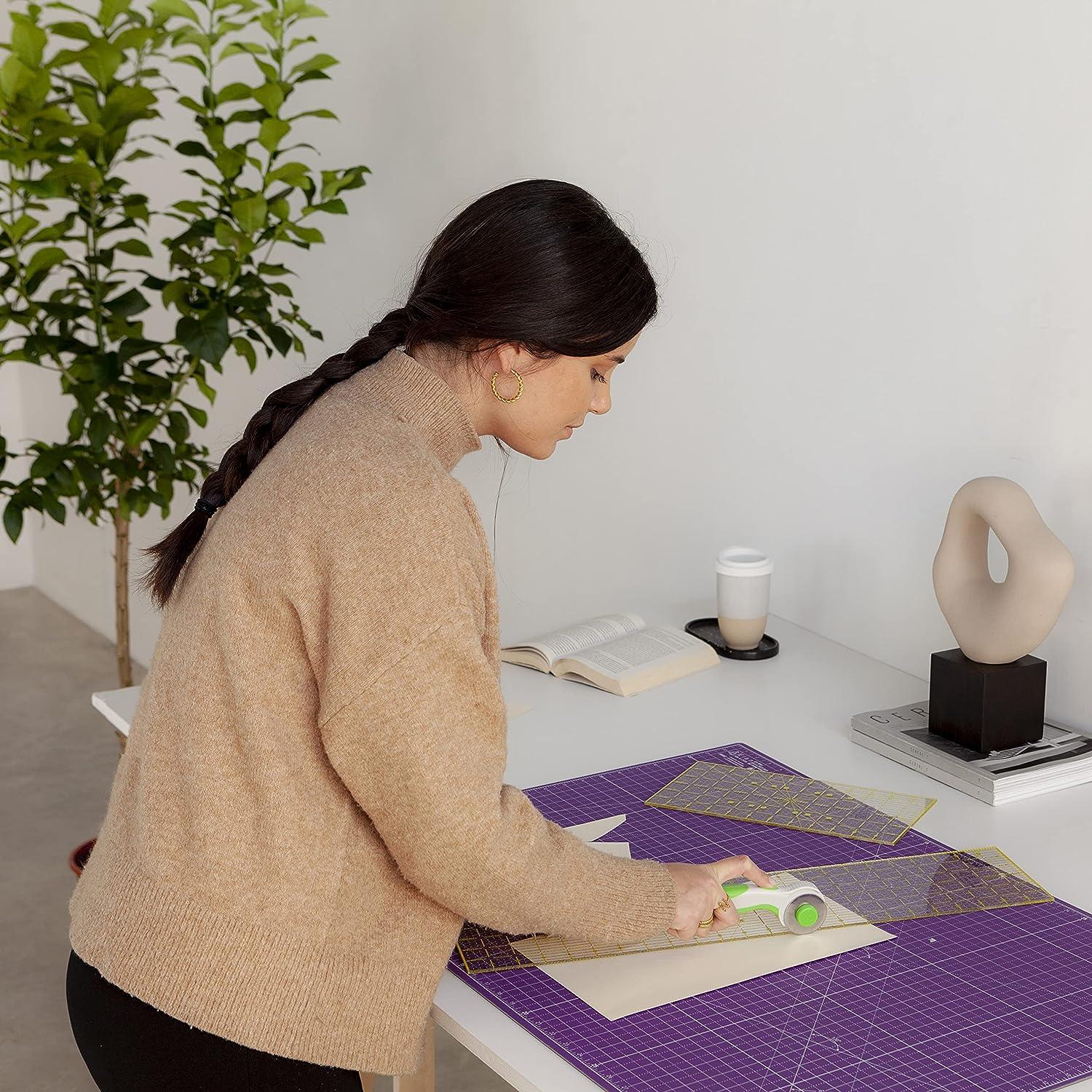 Elan A1 Pink and Purple Self Healing Cutting Mat 36x24 - 5-Ply Craft ...