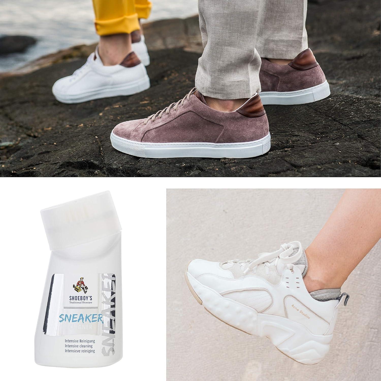 SHOEBOY'S Sneaker Cleaner 75ml with Shoe Brush - Effective Cleaning ...
