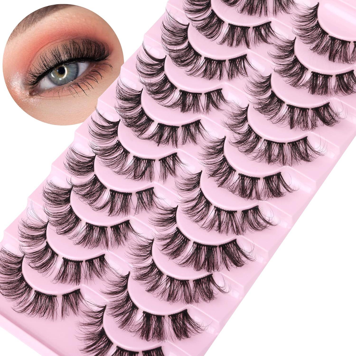 Cluster Lashes D Curl Russian Strip Lash Clusters 14MM 16MM 6D Volume ...