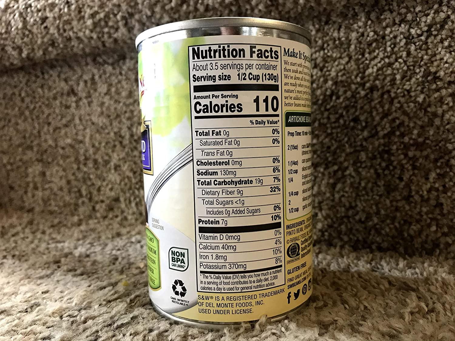 S&W Organic Three Bean Blend: Dark Red Kidney, Pinto & Black Beans - 8 Pack of 15 oz Cans | Buy ...