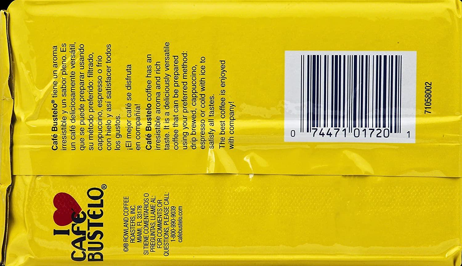 Cafe Bustelo Espresso Ground Coffee 10 oz - Bold Flavor & Rich Aroma ...