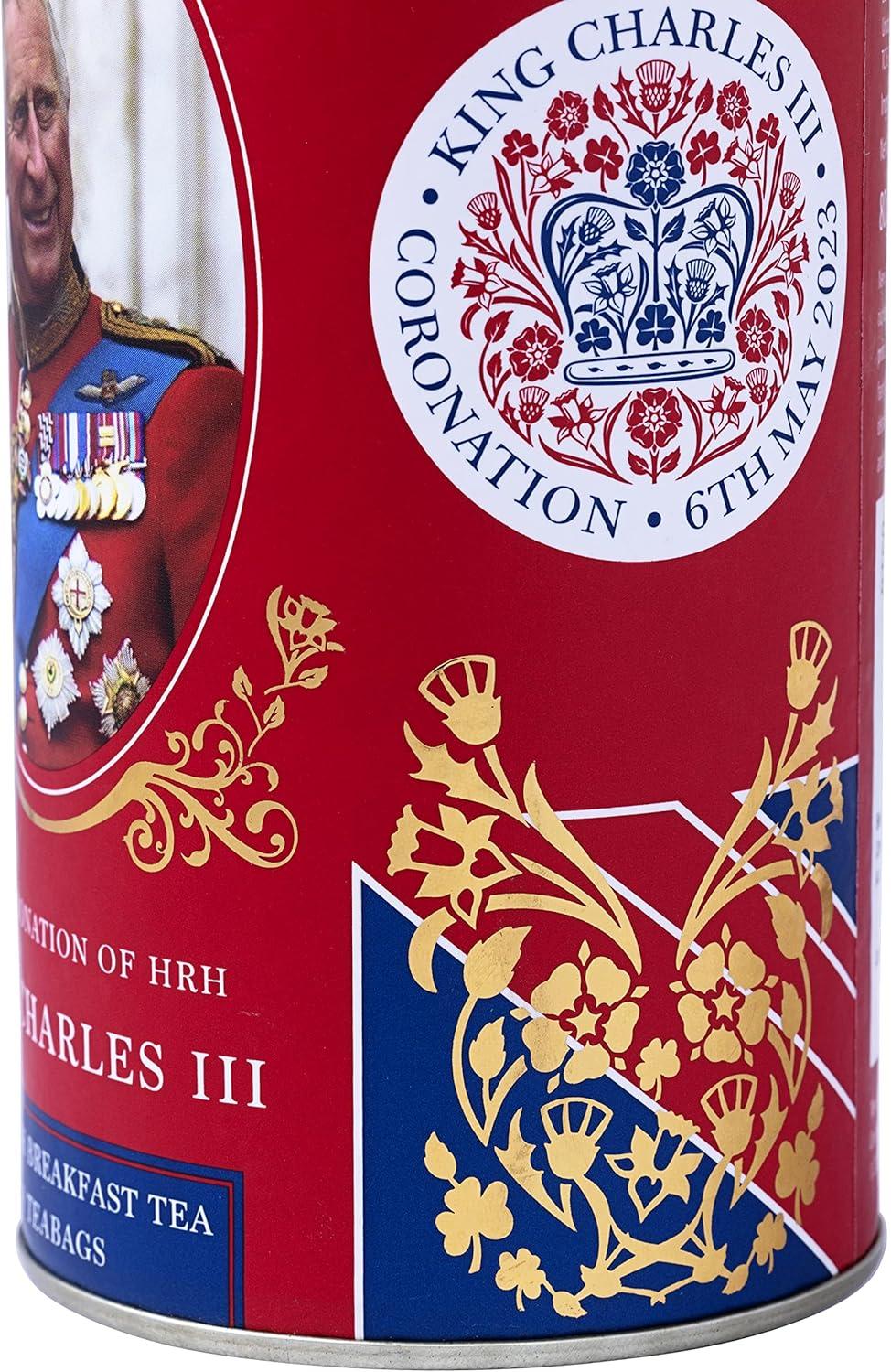 New English Teas King Charles III Coronation Drum with 40 English ...