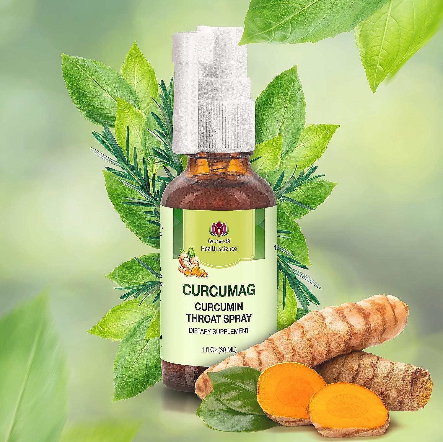 Curcumag Curcumin Throat Spray - Soothe Sore Throats with UC3 Clear ...