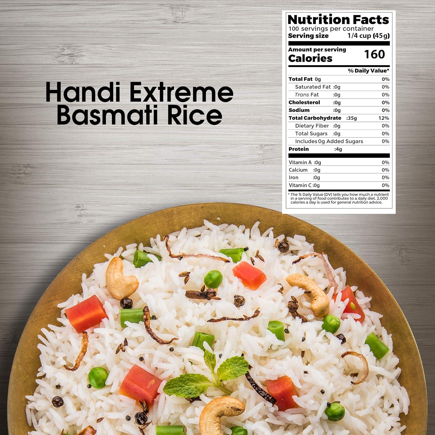 Handi Basmati Rice 10 Lbs Long Grain White Rice Gluten Free Bulk Bag ...