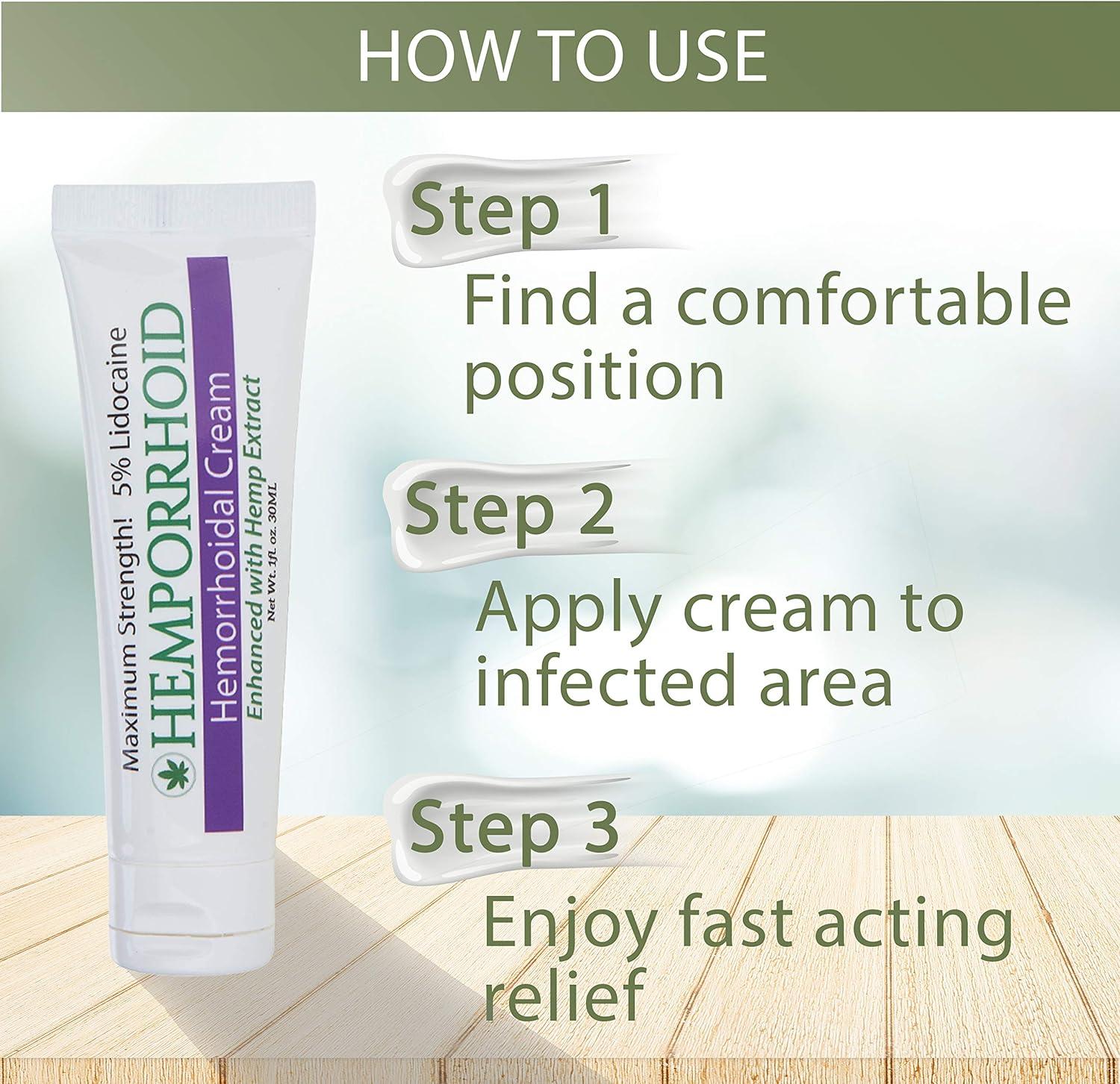 MARS WELLNESS 5% Lidocaine Hemporrhoid Ointment Cream - Maximum ...