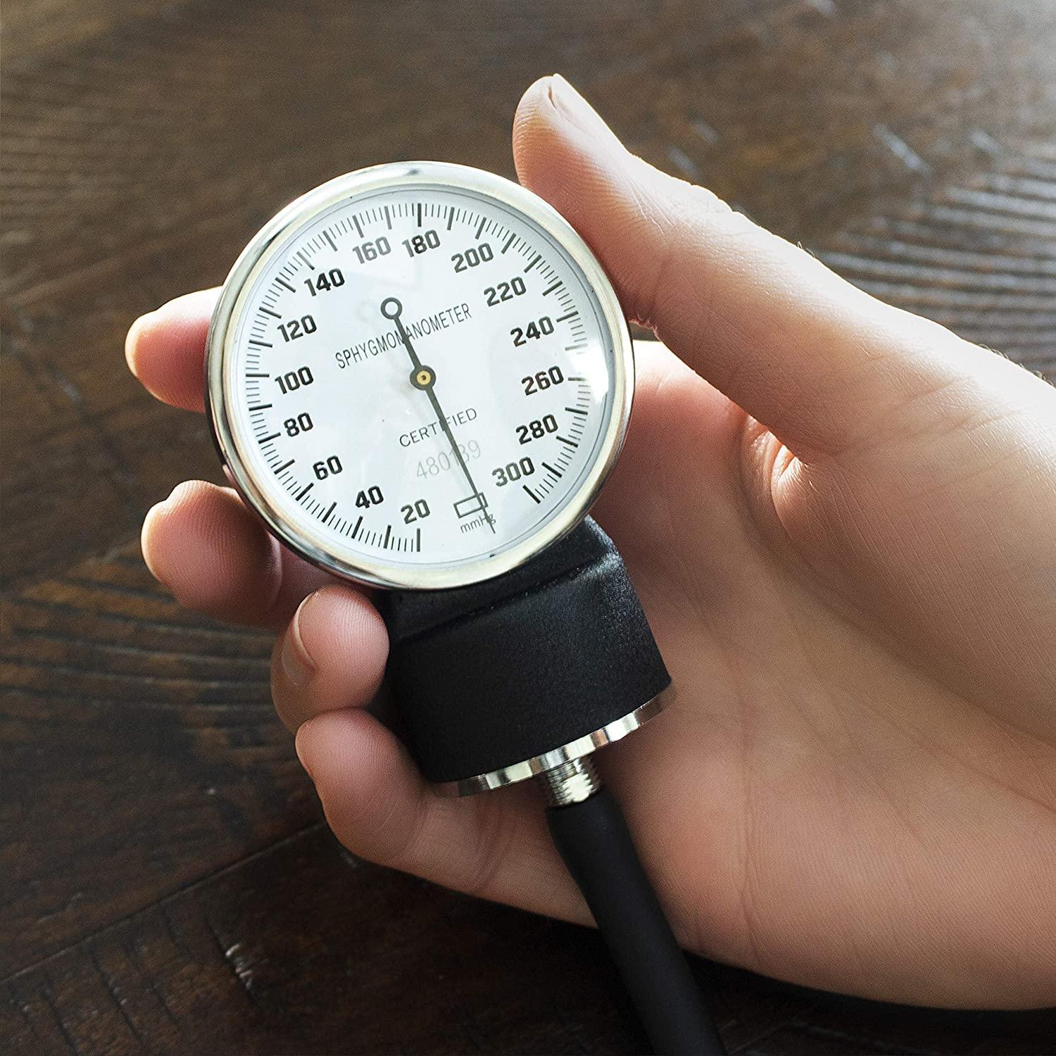 HealthSmart Manual Blood Pressure Monitor Kit with Attached Stethoscope ...