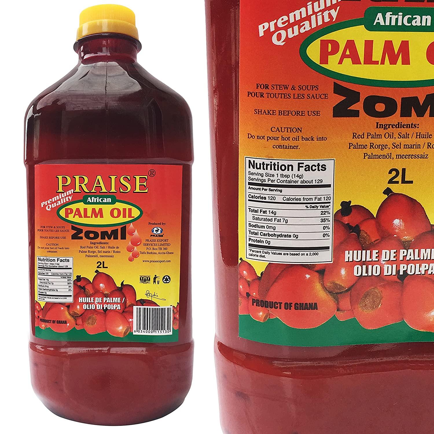 Praise Red Palm Oil 2-Liters - Zomi: Pure and Sustainable Cooking Oil | Buy Now with Express ...