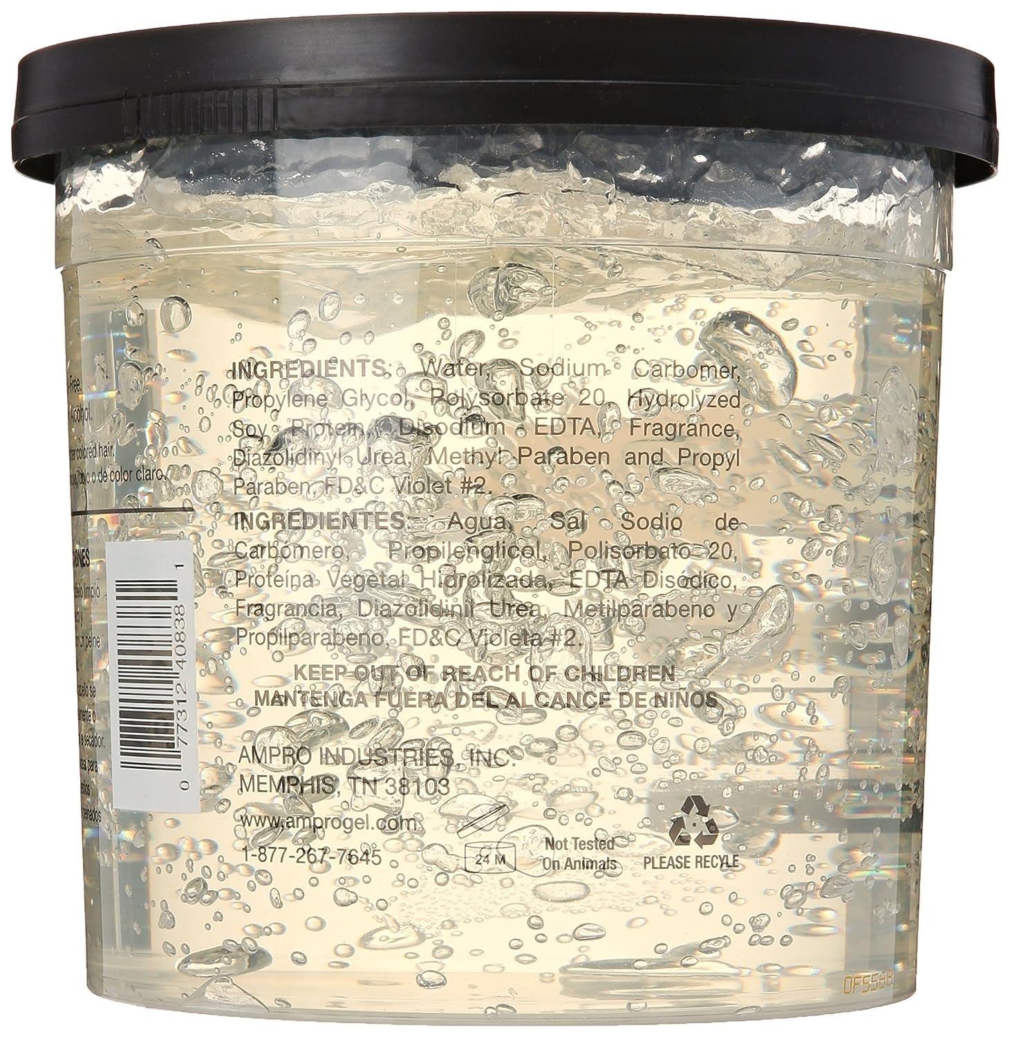 Ampro Clear Styling Gel 5lb - Strong Hold Hair Gel for Long-lasting ...