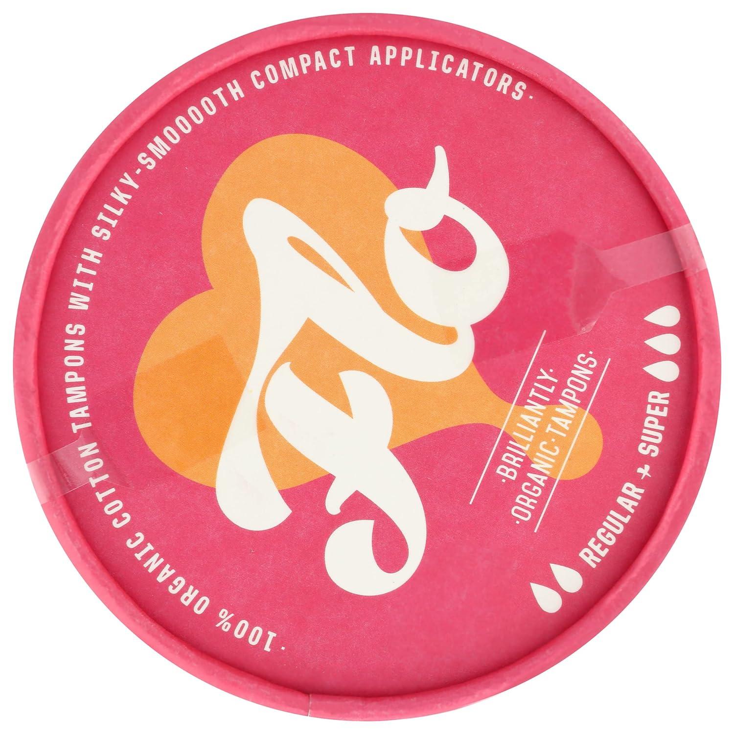 Flo Regular & Super Cotton Tampons 14 CT - Organic and Comfortable ...