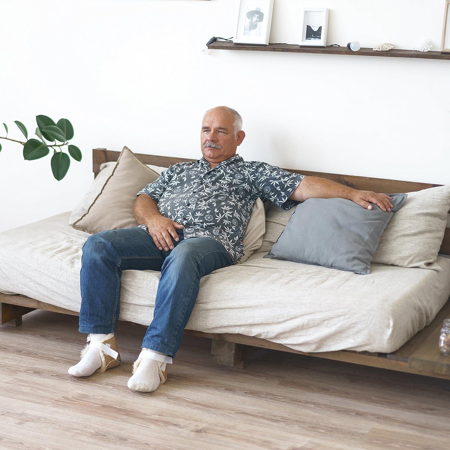 Medical Sheepskin Heel Protectors - Soft Lambswool Foot Pillows for Bed ...