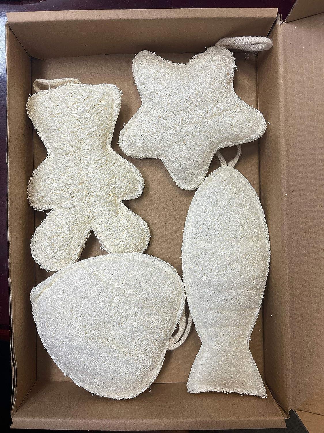 Natural Loofah Sponge Set - Fun Shaped 4 Pack | Buy Now with Express ...
