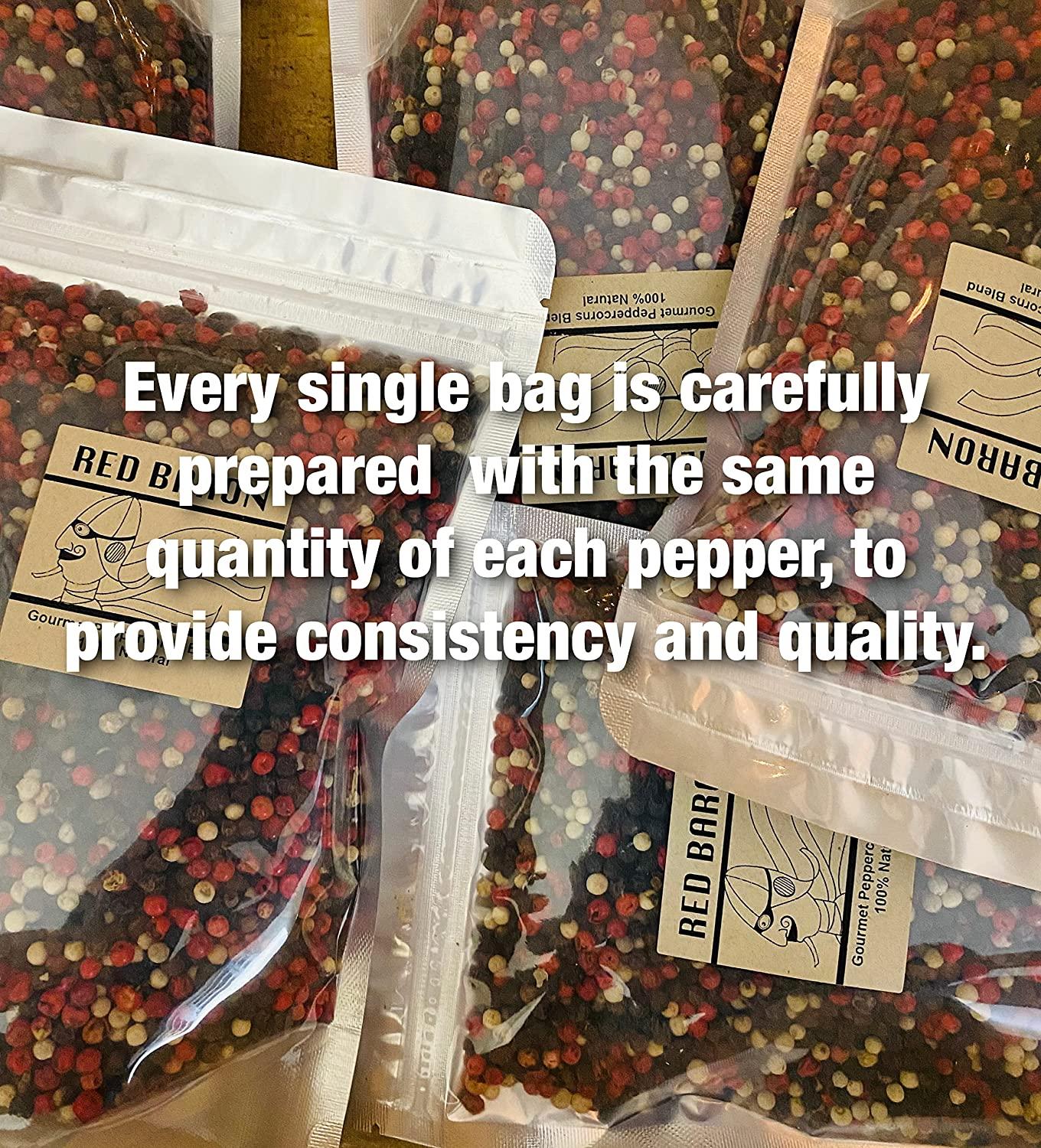 Red Baron Organic Gourmet Peppercorn Blend - 100% Natural, Paleo, Keto ...