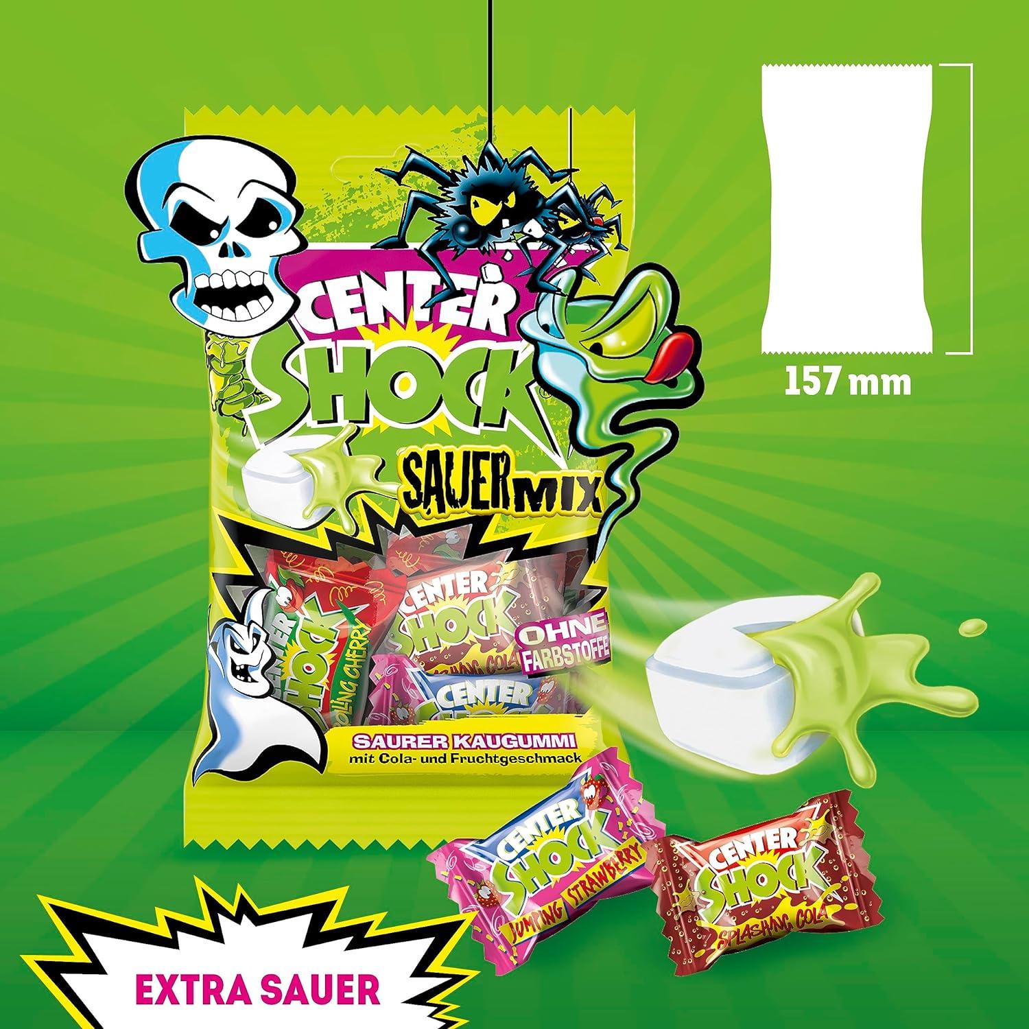 Center Shock Mix - 11 Extra Acid Chewing Gum Varieties | Cola & Fruit ...