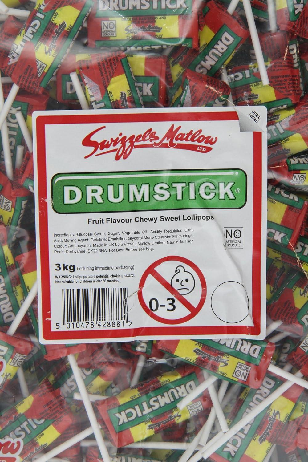 Swizzels Refreshers Original Lemon Flavour 3kg & Drumstick Lollies 3kg ...