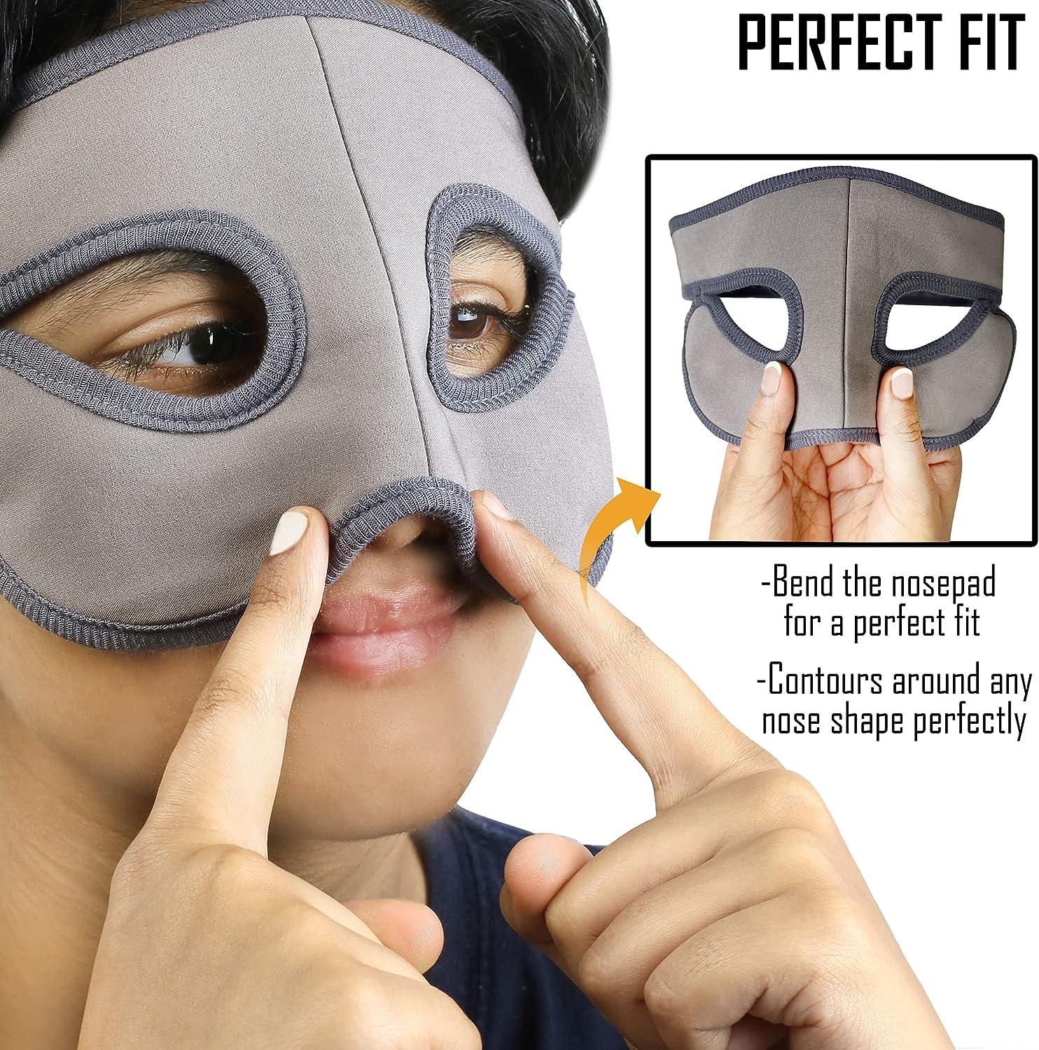 Sniff Relief Heated Electric Sinus Mask - Instant Sinus Relief ...