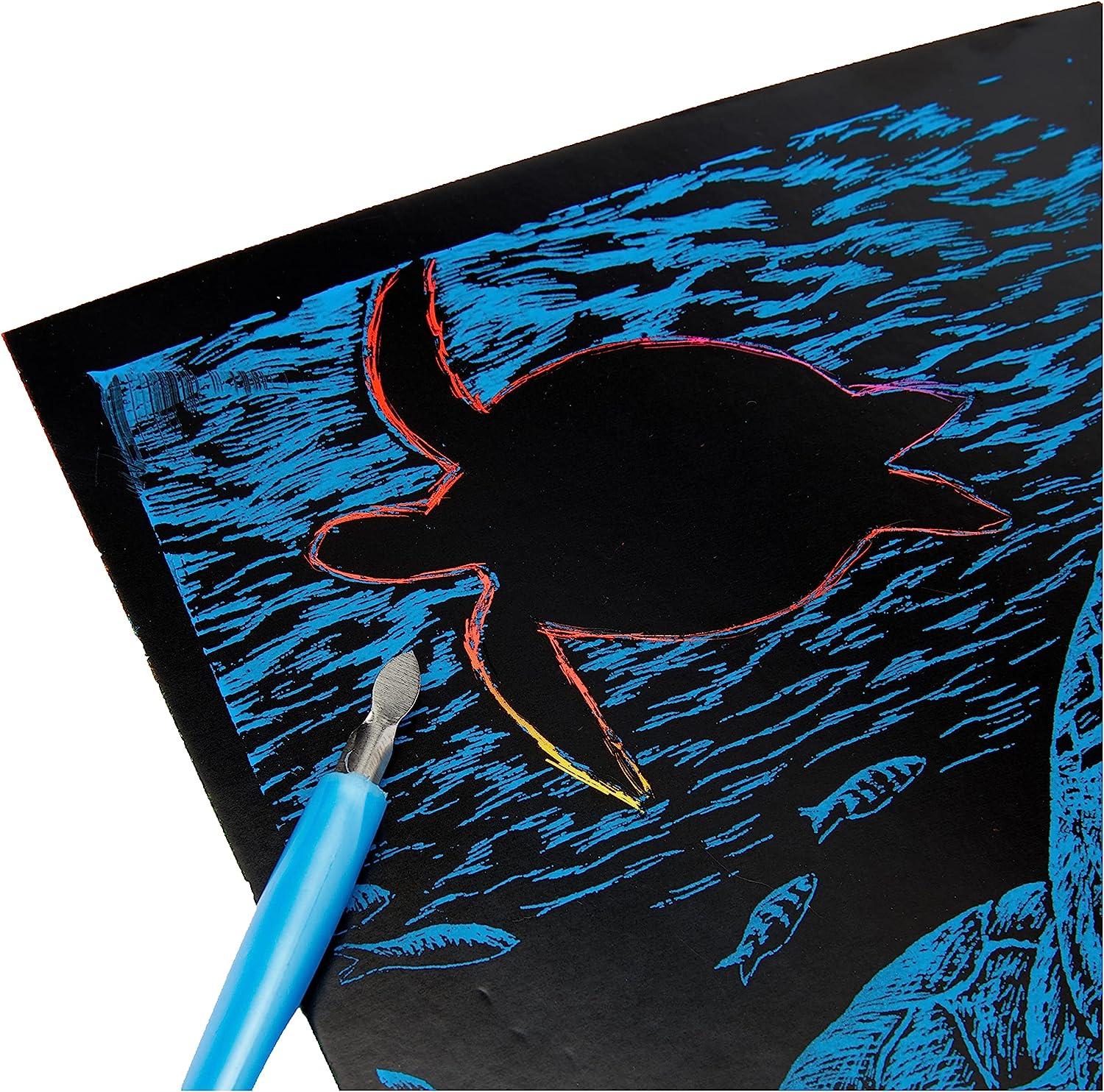 Royal Brush RAIMIN-103 Mini Rainbow Foil Engraving Art Kit - Undersea ...