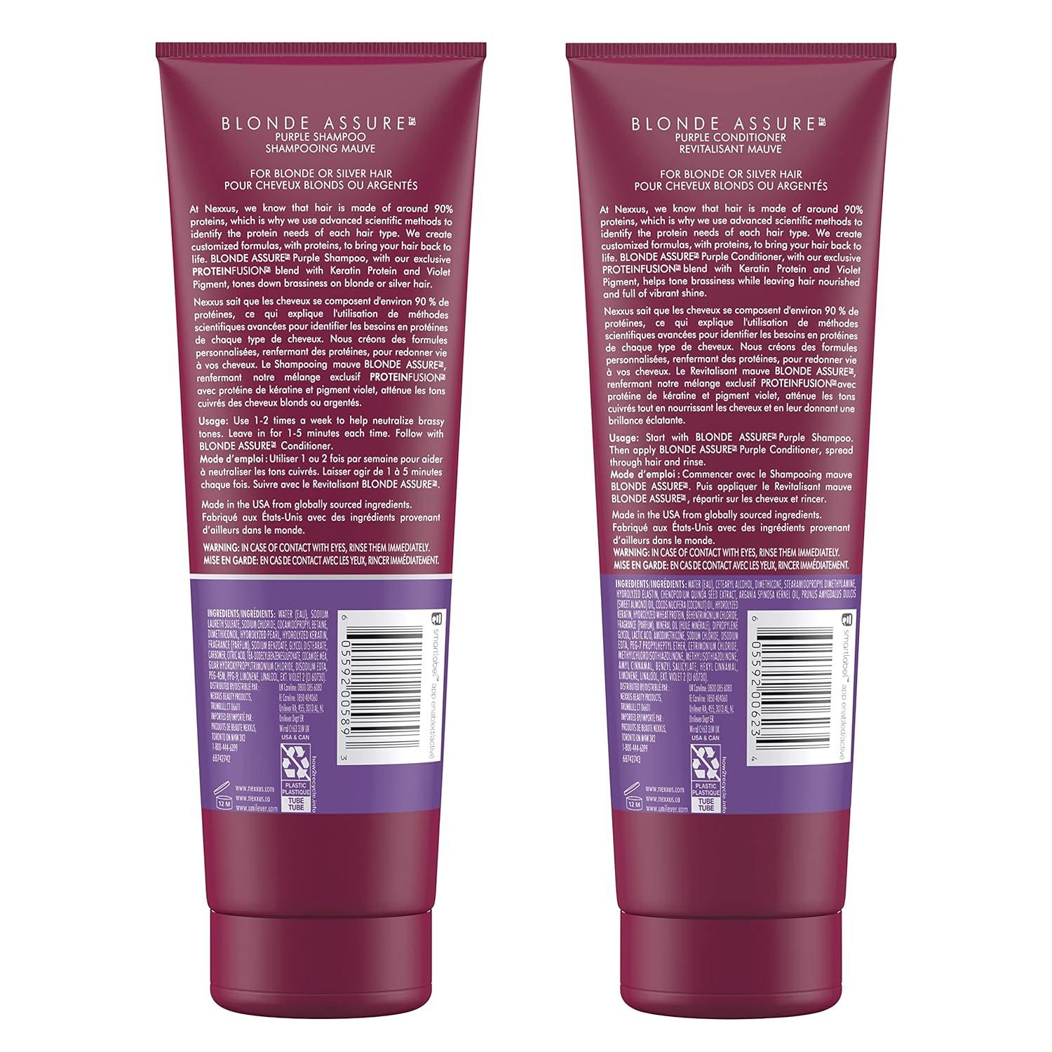 Nexxus Blonde Assure Purple Shampoo & Conditioner Combo Pack - 13.5 fl ...
