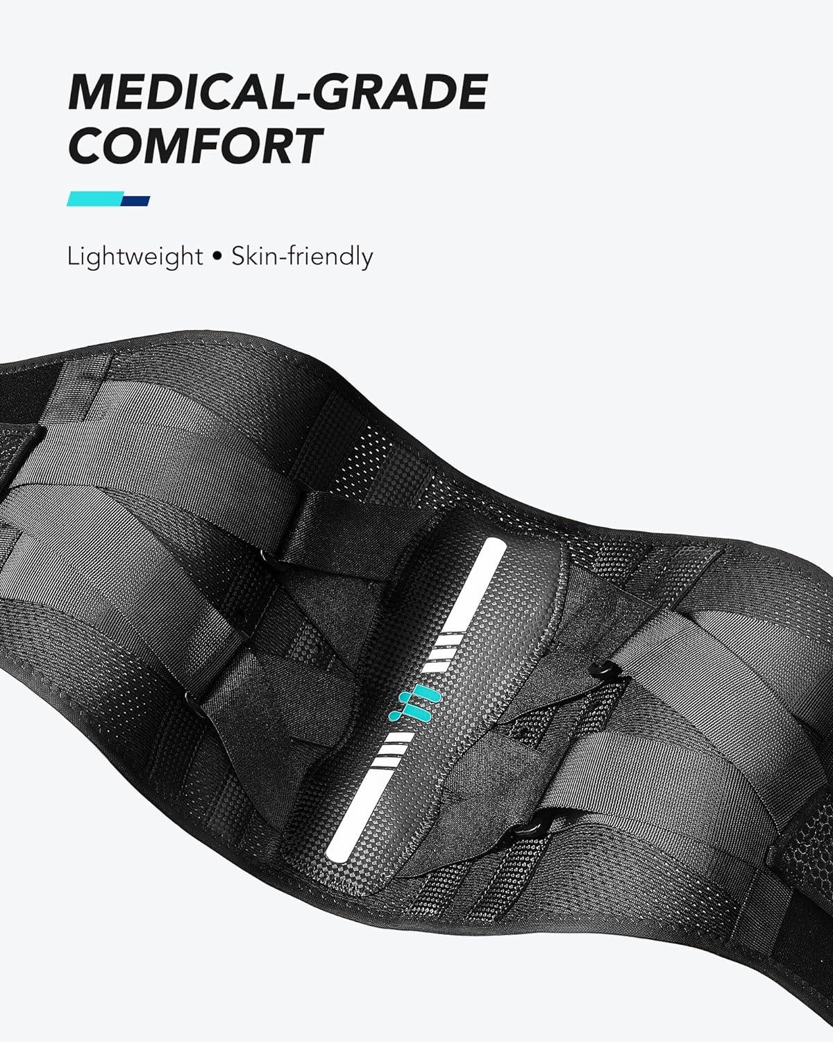 Fitomo Back Support Belt for Men and Women - Ergonomic Spine Curve ...